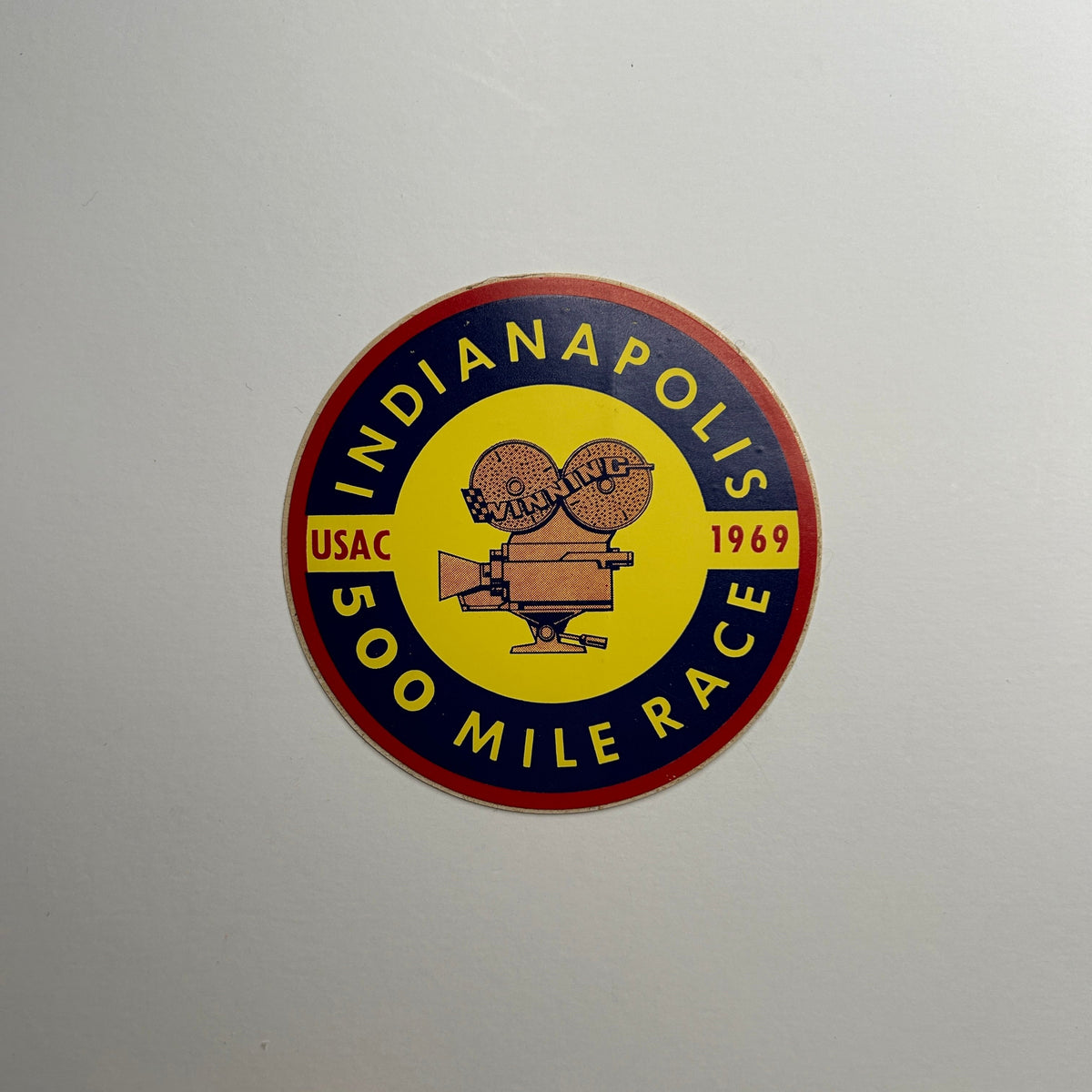 Original USAC United States Auto Club 1969 Indy 500 Mile Circle Decal ...