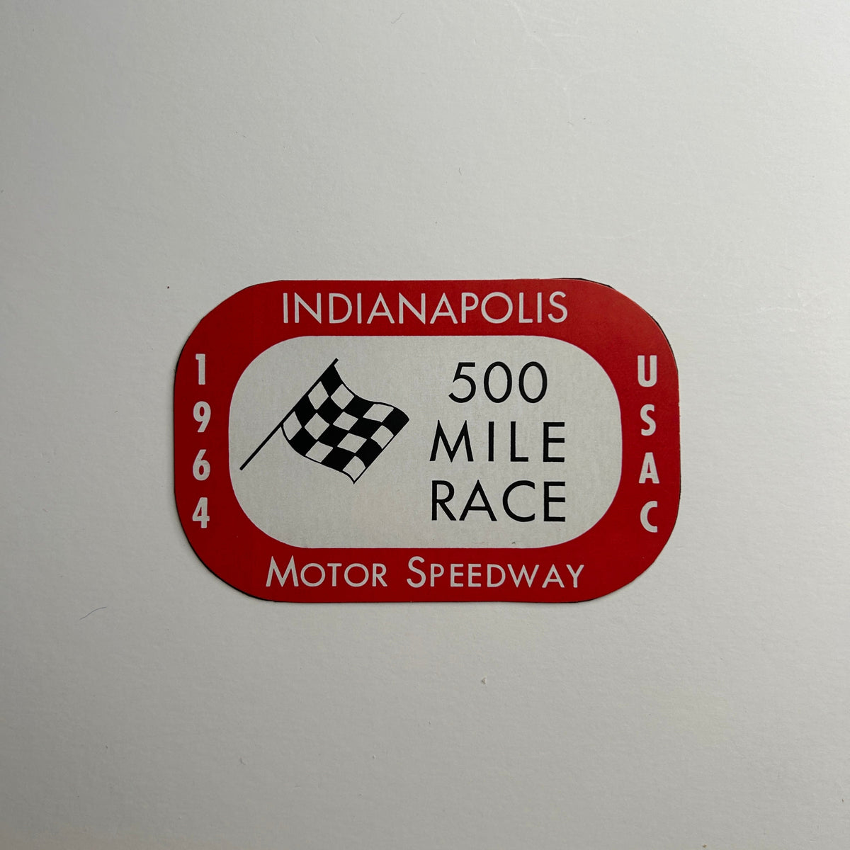 Original 1964 Indy 500 Mile Race Rectangle Decal – Radius Nation