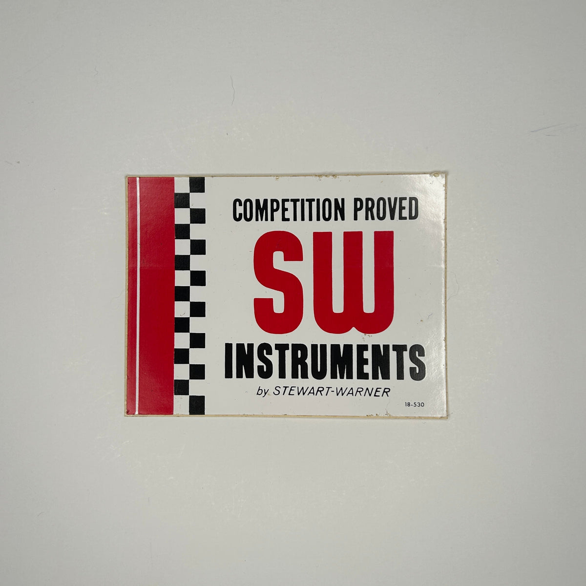 Original Stewart Warner Competition Proved Instruments Decal – Radius ...