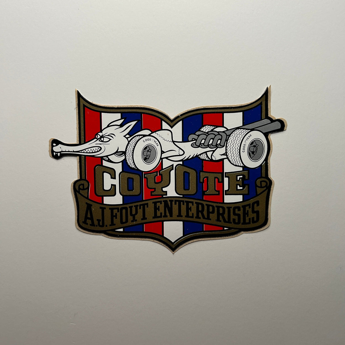 Original A.J. Foyt Enterprises Coyote Decal – Radius Nation