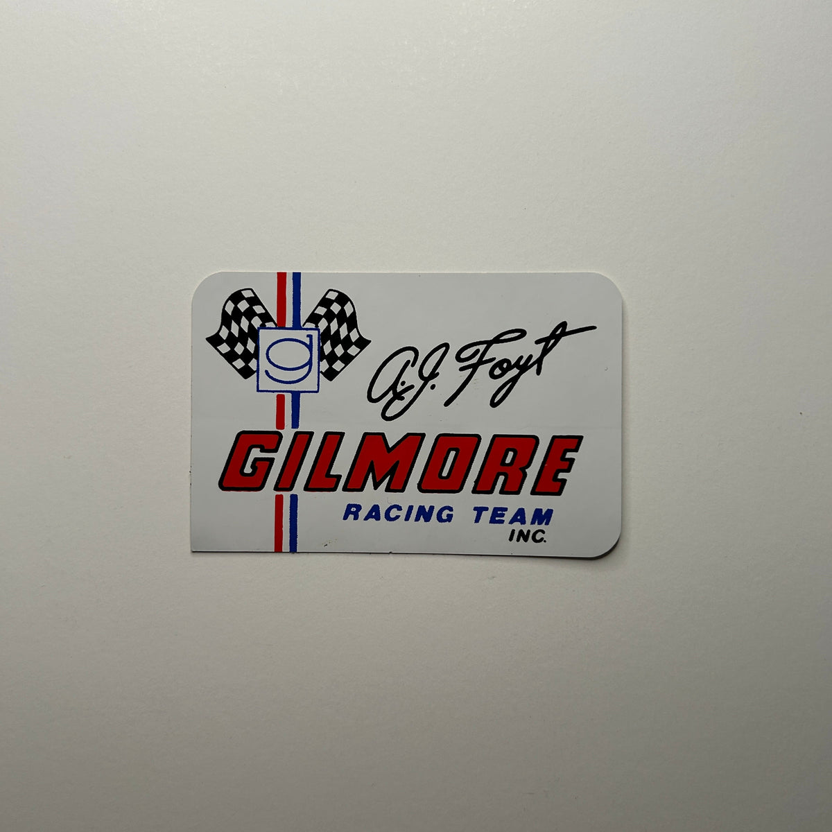 Original A.J. Foyt Gilmore Racing Team Decal – Radius Nation