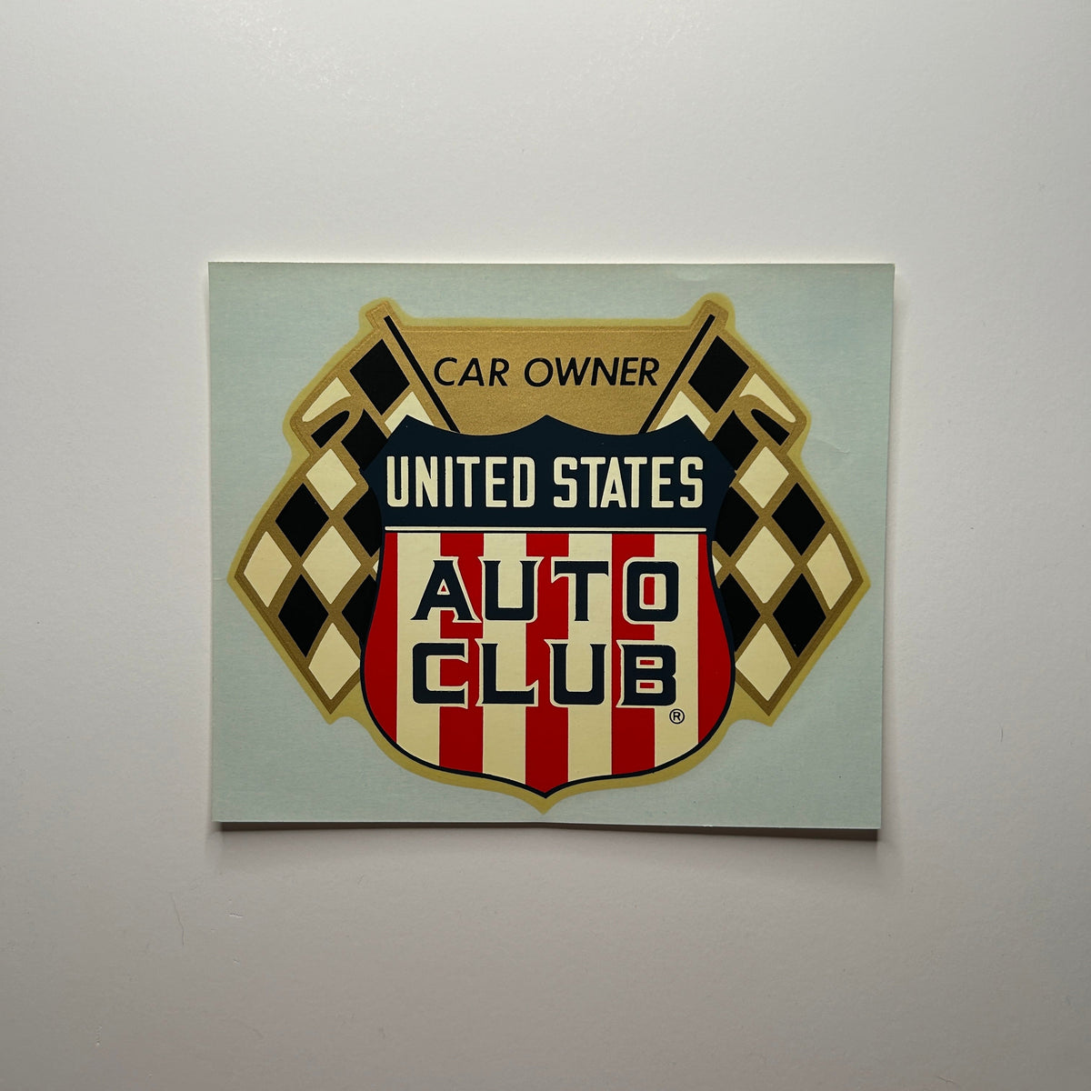 Original USAC United States Auto Club Car Owner Waterslide Decal ...
