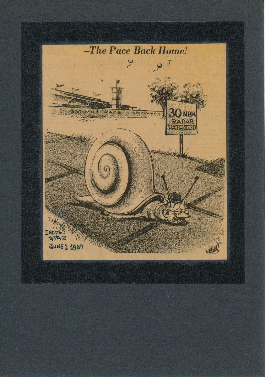 The Pace Back Home Comic Newsprint by Werner secured to backer board ...